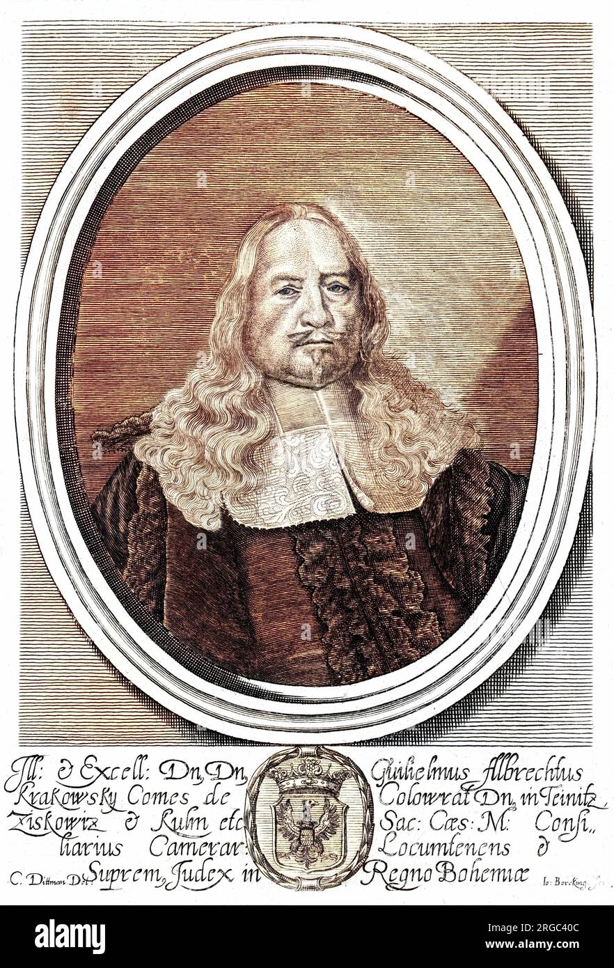 WILHELM ALBRECHT, graf KOLOWRAT-KRAKOWSKY Bohemian statesman and senior ...