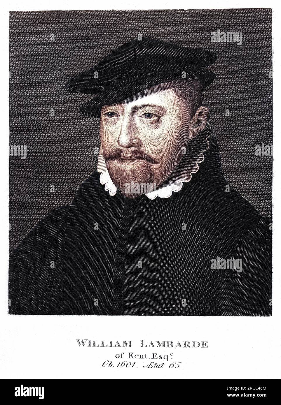 WILLIAM LAMBARDE of Kent Topographer, historian and legal writer ...