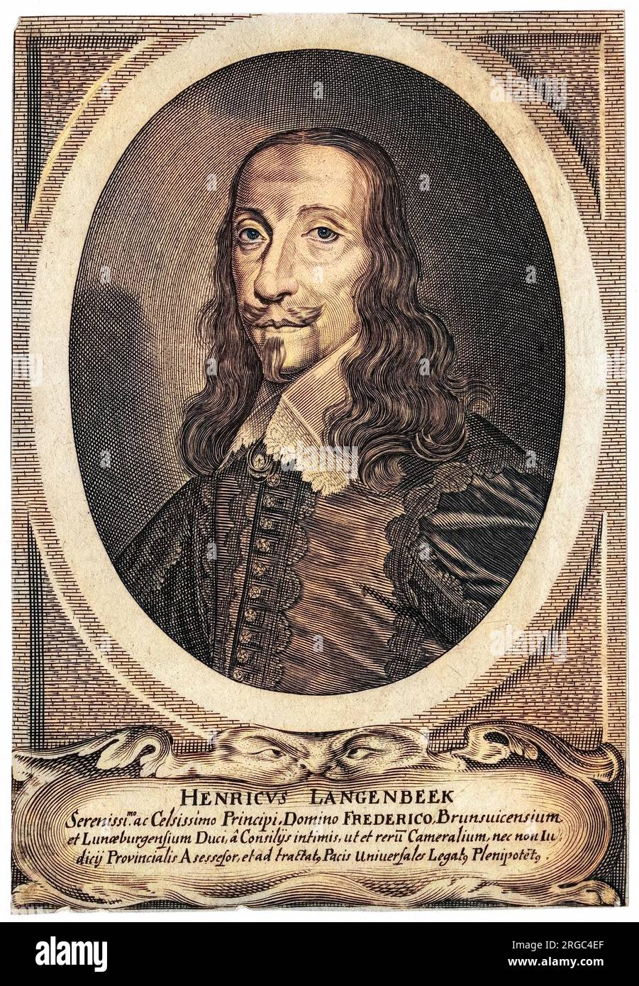 HEINRICH LANGENBECK German statesman of Braunschweig-Luneburg Stock ...