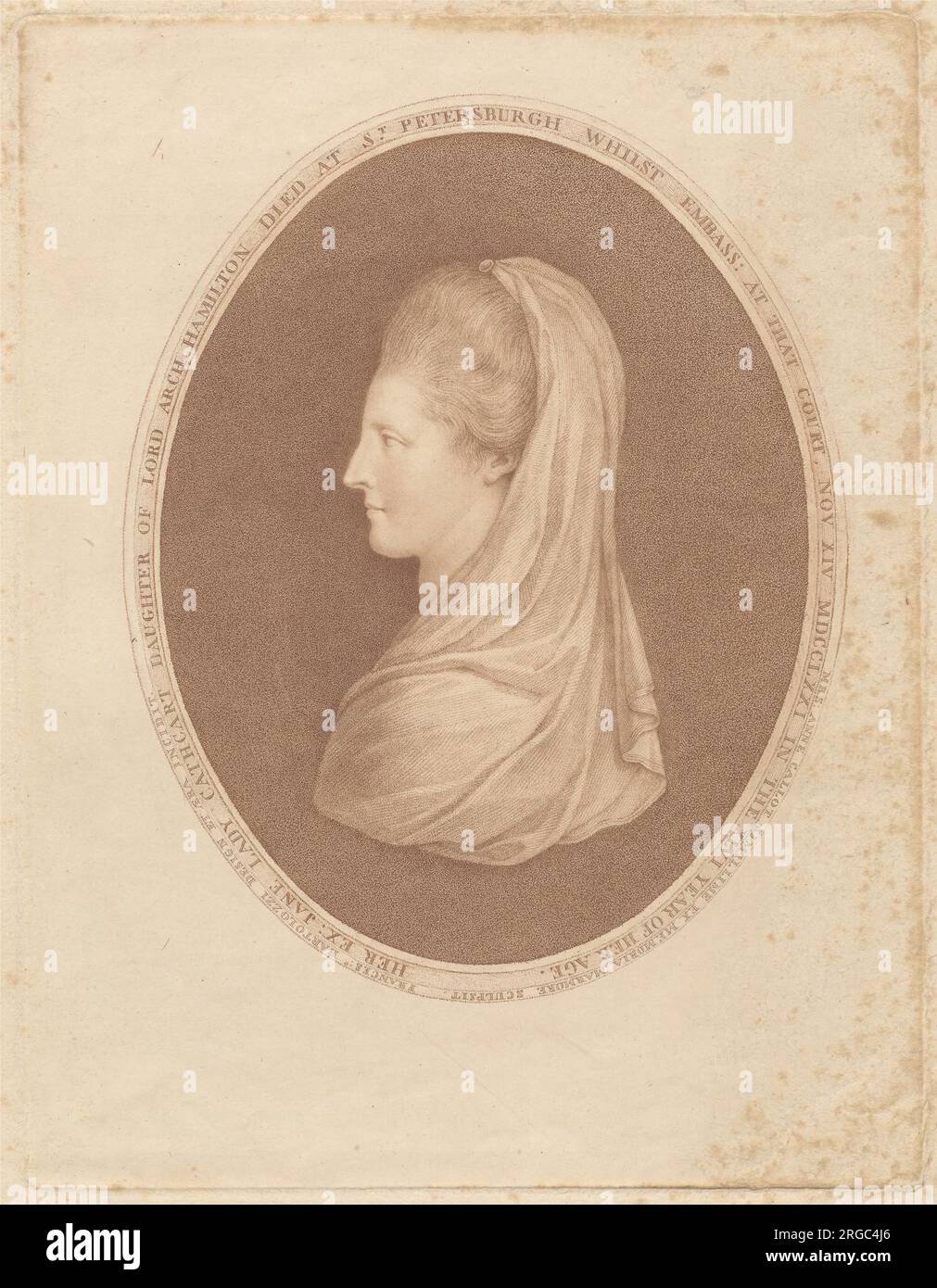 Jane Lady Cathcart by Francesco Bartolozzi Stock Photo - Alamy