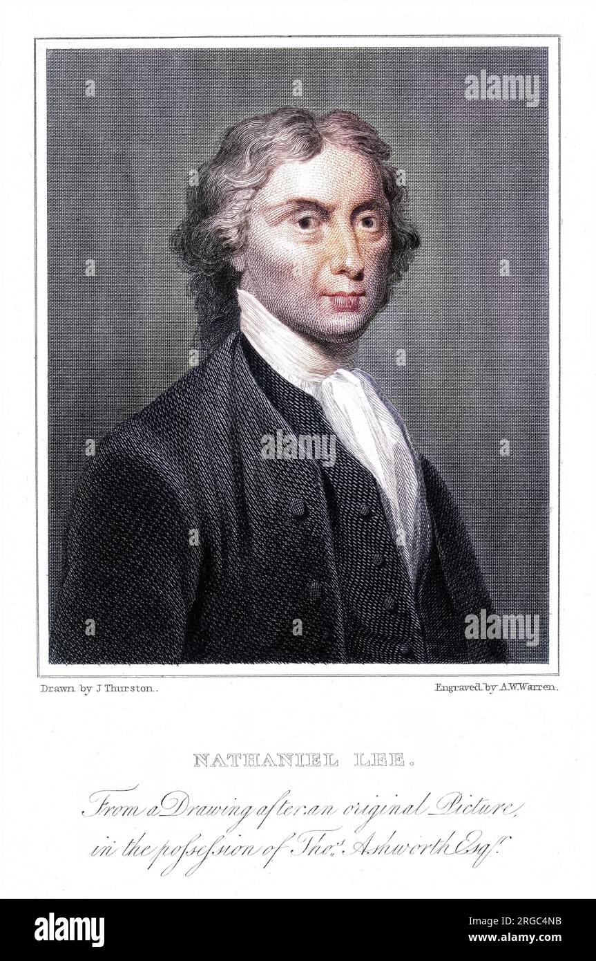 NATHANIEL LEE Poet and playwright Stock Photo - Alamy