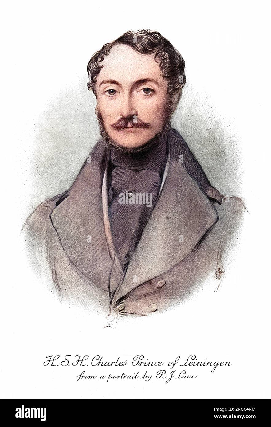 CHARLES prince of LEININGEN Stock Photo - Alamy