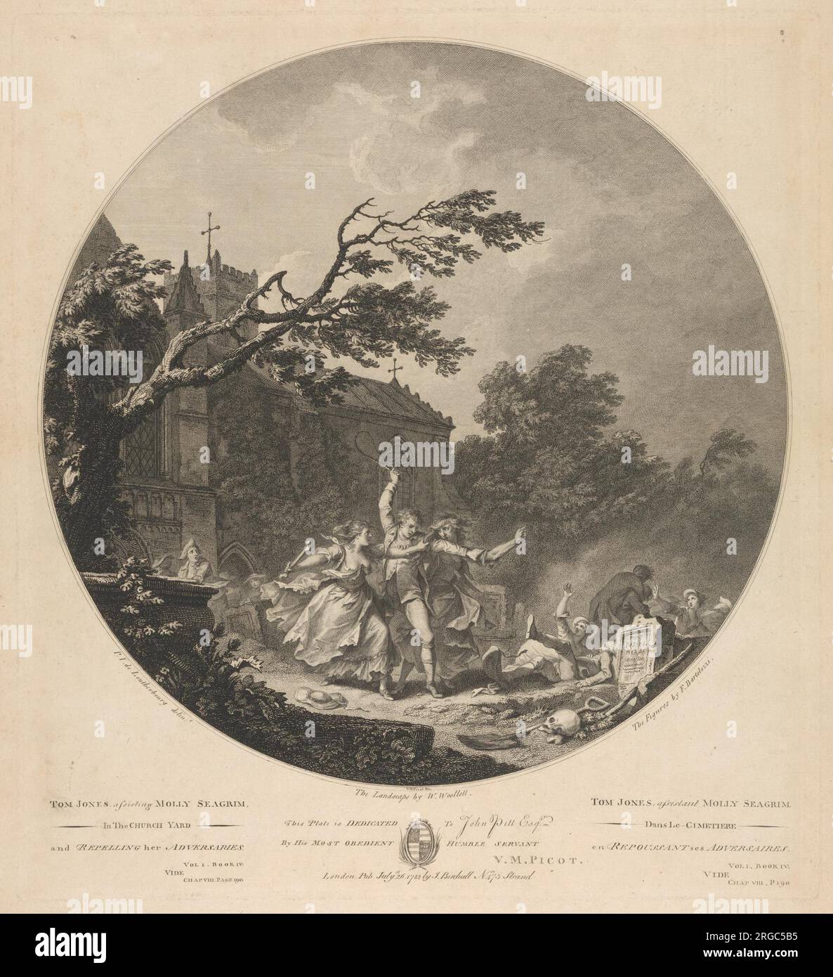 Tom Jones Assisting Molly Seagrim 1782 by Francesco Bartolozzi Stock ...