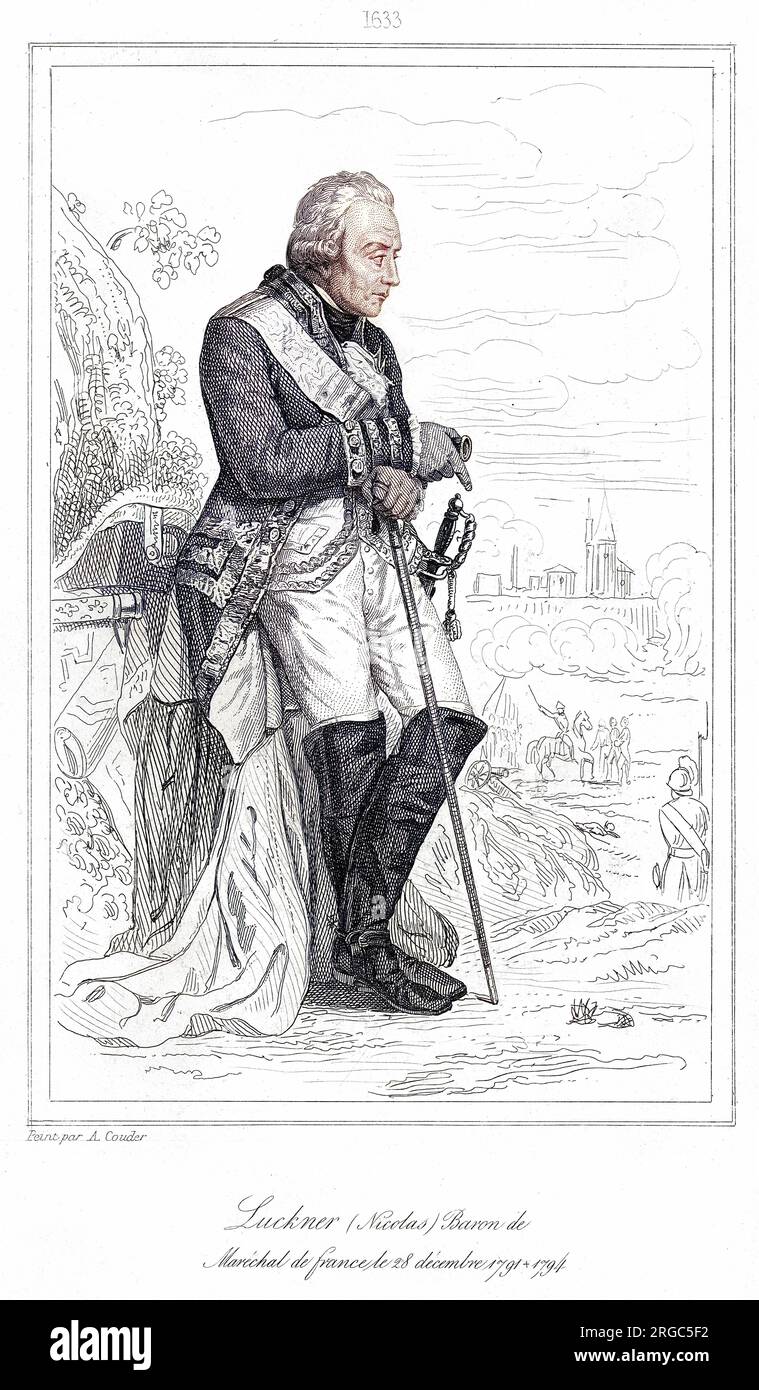 NICOLAS baron de LUCKNER French military commander marechal de France ...
