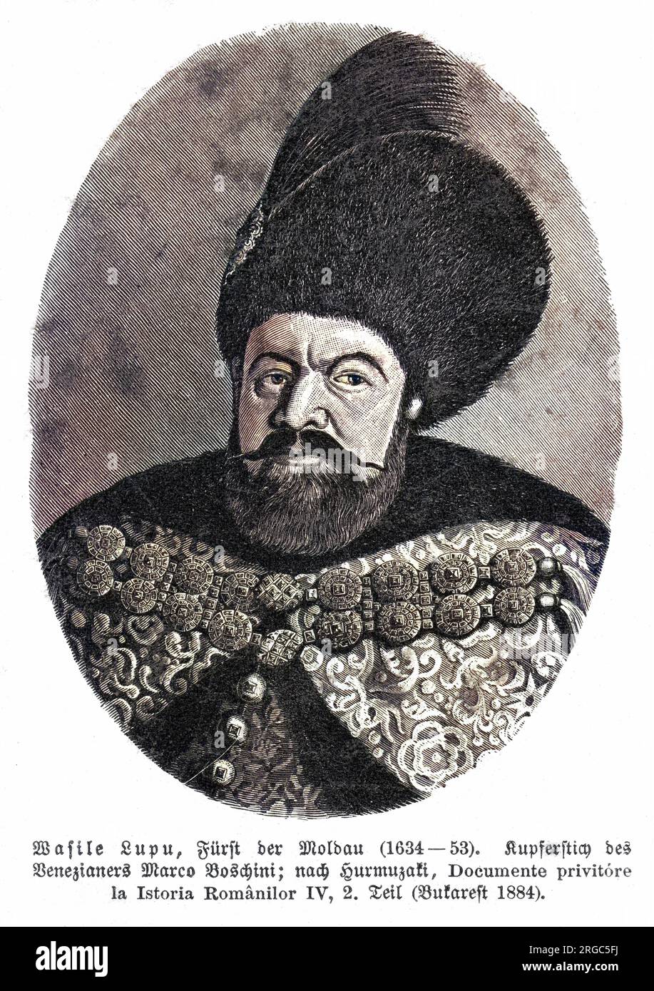 VASILE LUPU Voivode (prince) of Moldavia (present-day Romania Stock ...