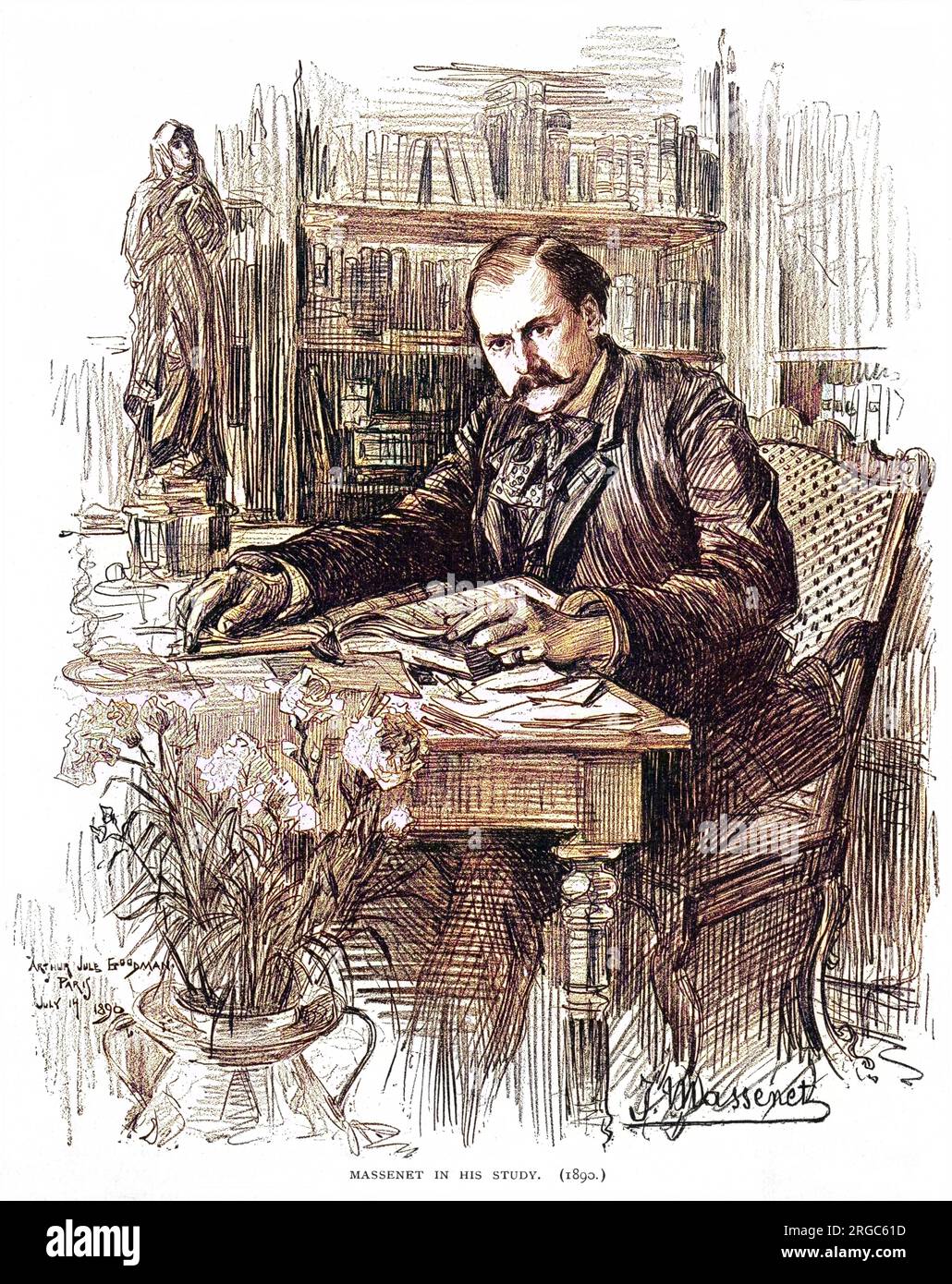 JULES MASSENET (1842 - 1912), French composer of 'Thais' and other ... JULES MASSENET (1842 - 1912), French composer of 'Thais' and other ...
