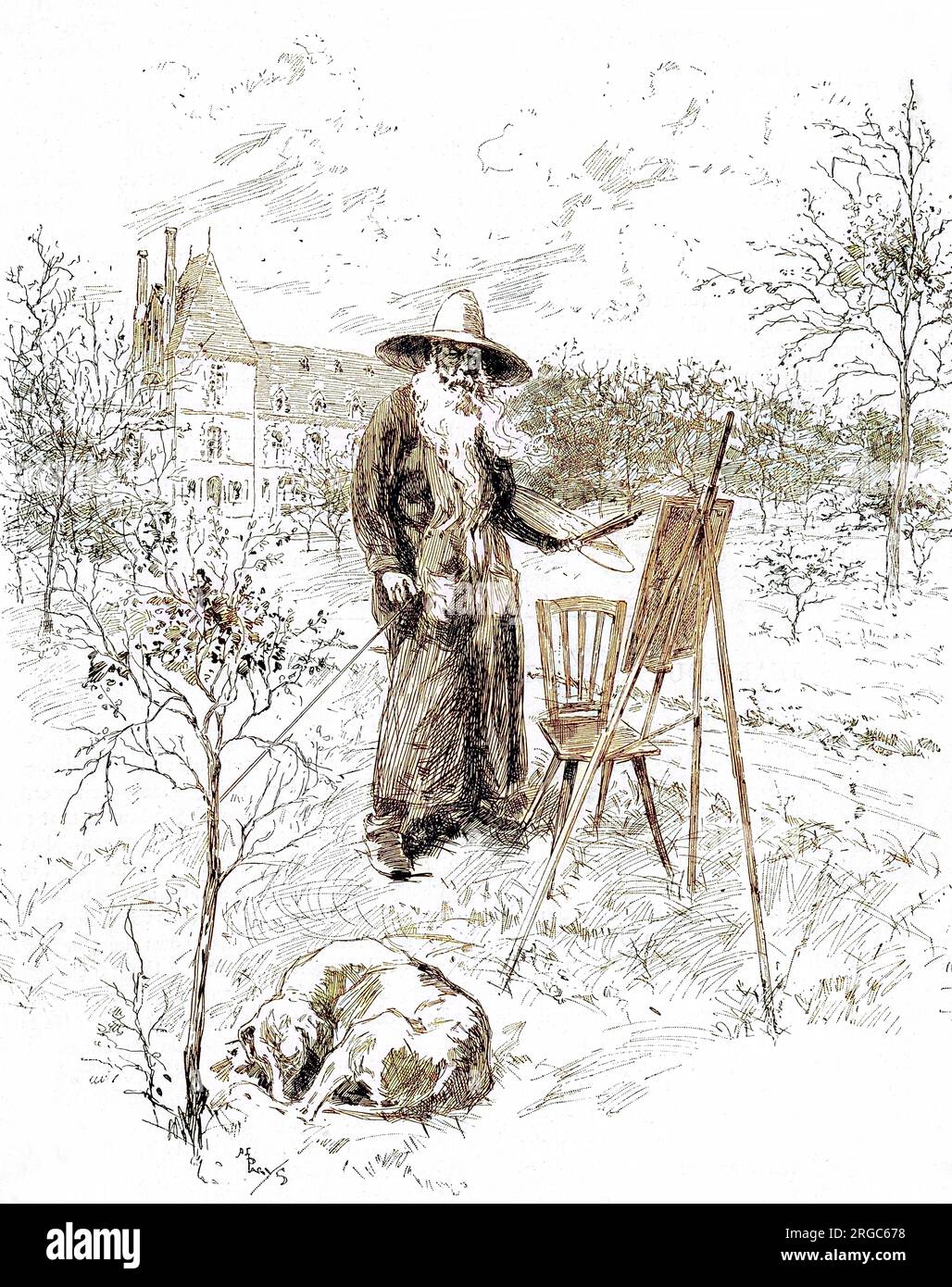 Famous artist painting Cut Out Stock Images & Pictures - Alamy