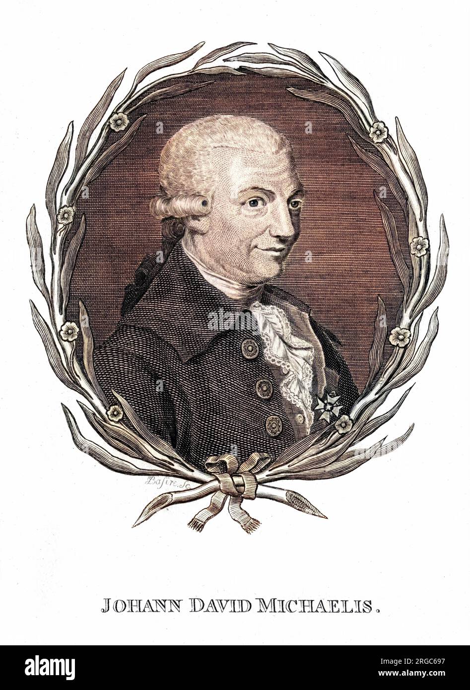 JOHANN DAVID MICHAELIS German oriental scholar Stock Photo - Alamy