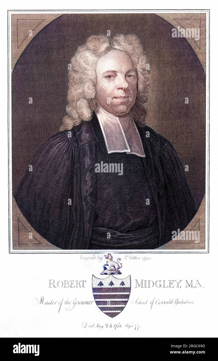 ROBERT MIDGELY churchman, master of the school at Coxwold in Yorkshire ...
