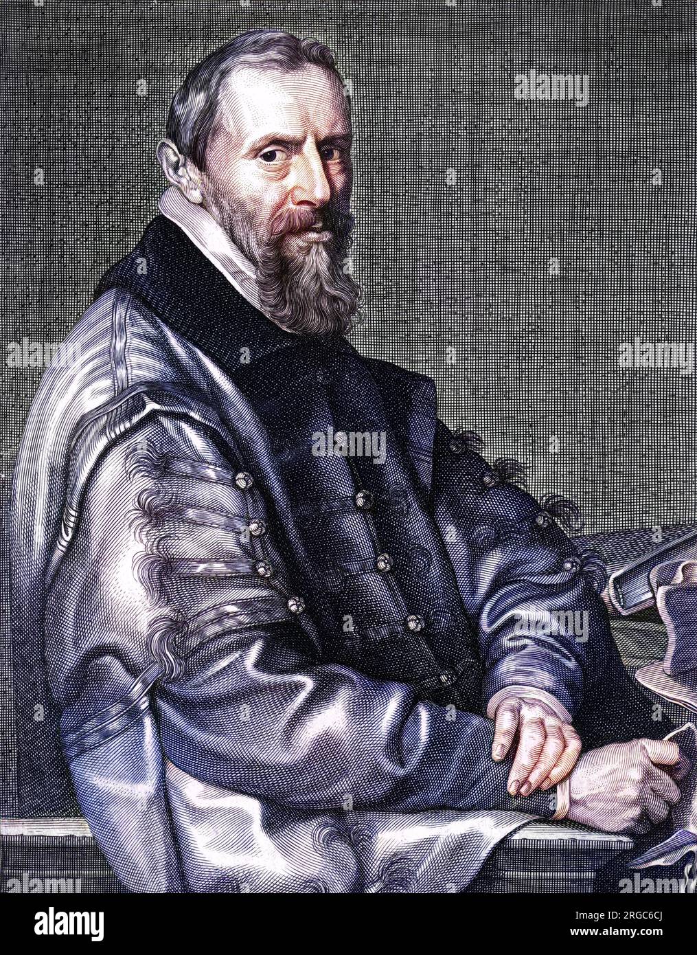 AUBERT MIRAEUS (Le Mire) Flemish writer from Brussels, dean at Antwerp ...