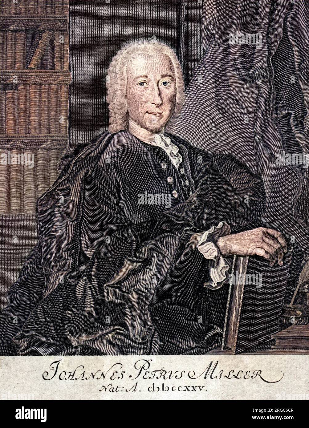 JOHANN PETER MILLER German churchman, theologian and philologist Stock ...