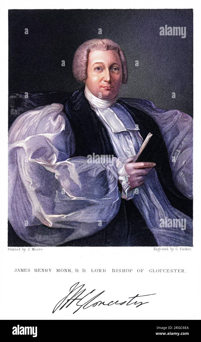 JAMES HENRY MONK English churchman and scholar, bishop of Gloucester ...