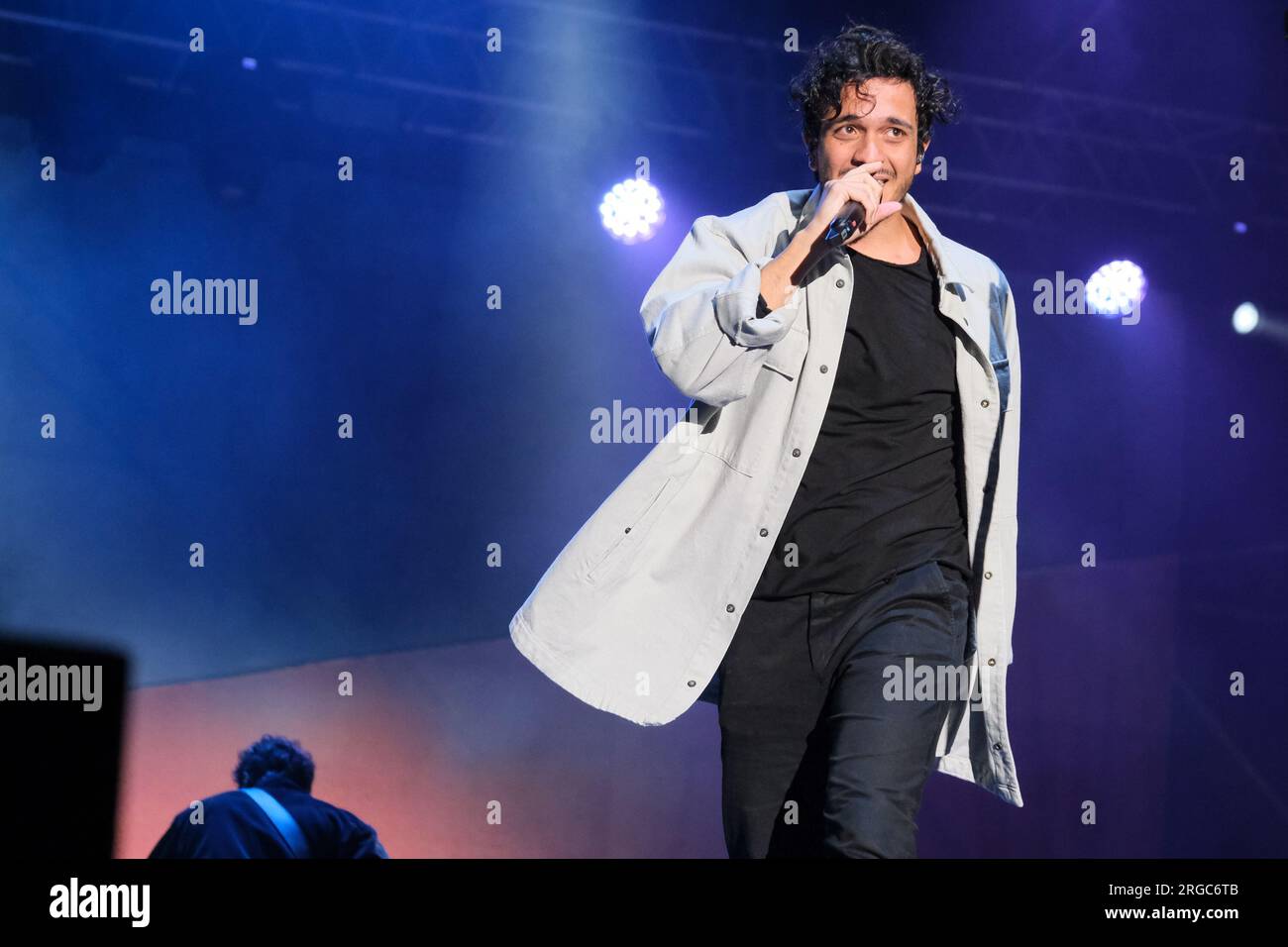 Italian singer Alberto Cotta Ramusino, alias Tananai, performs in ...