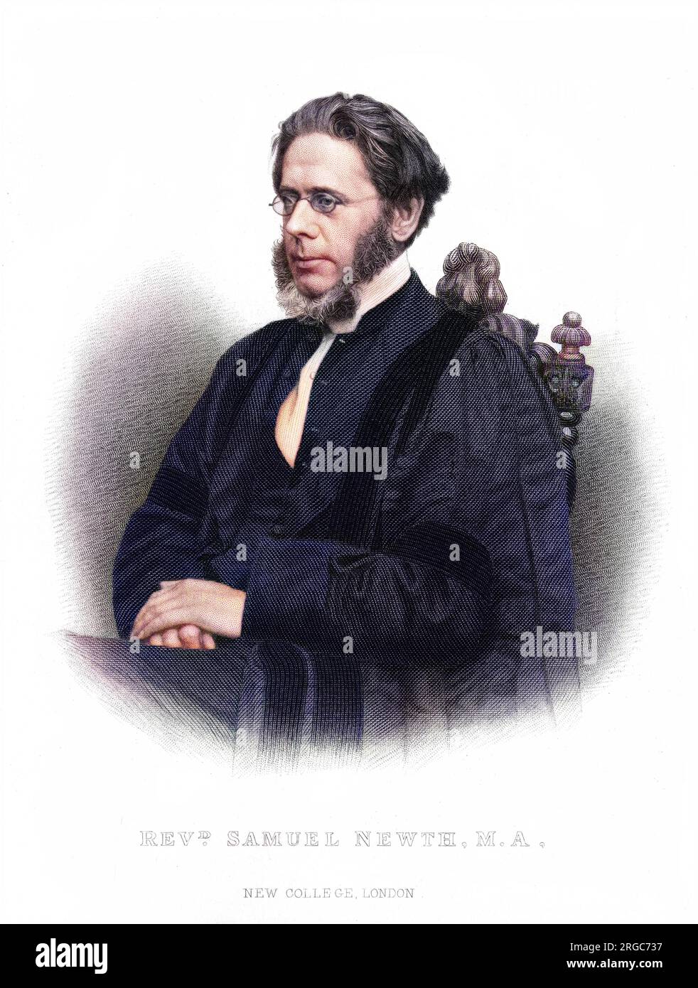 SAMUEL NEWTH English churchman of New College, London, and scientific ...