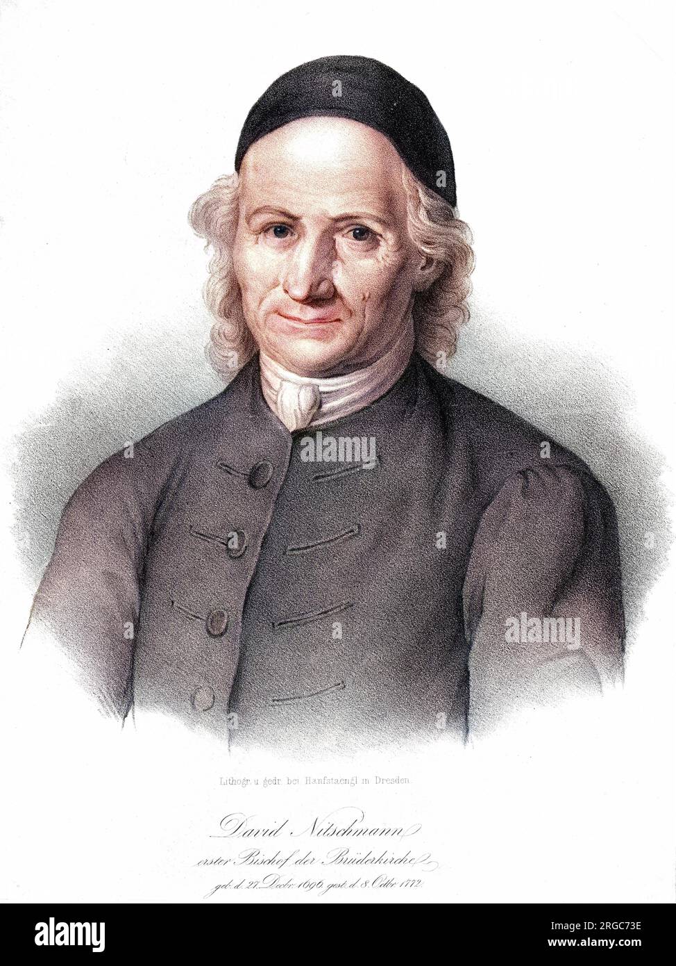 DAVID NITSCHMANN Moravian-American churchman, first bishop of ...