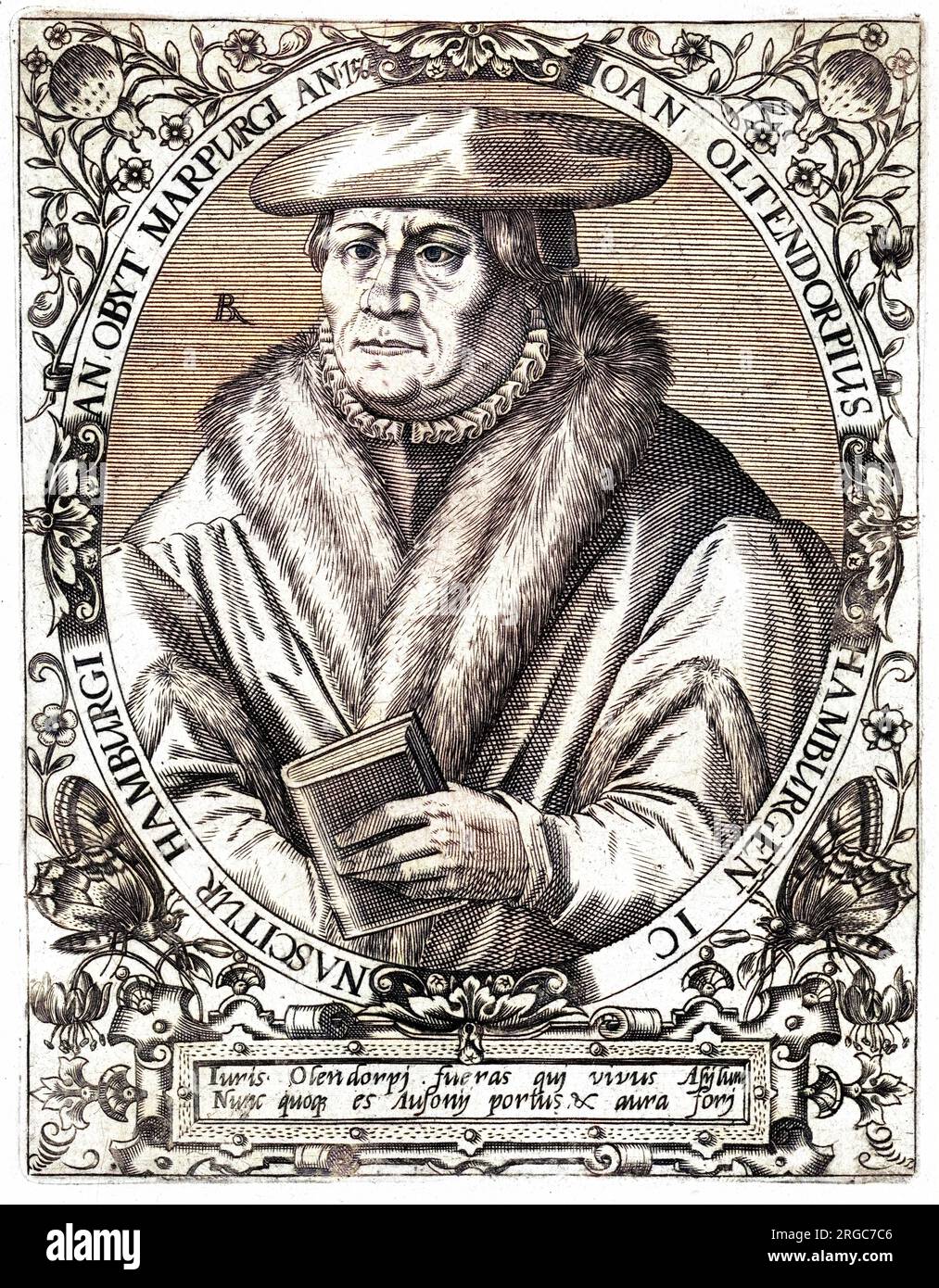JOHANN OLTENDORP German jurist from Hamburg Stock Photo - Alamy