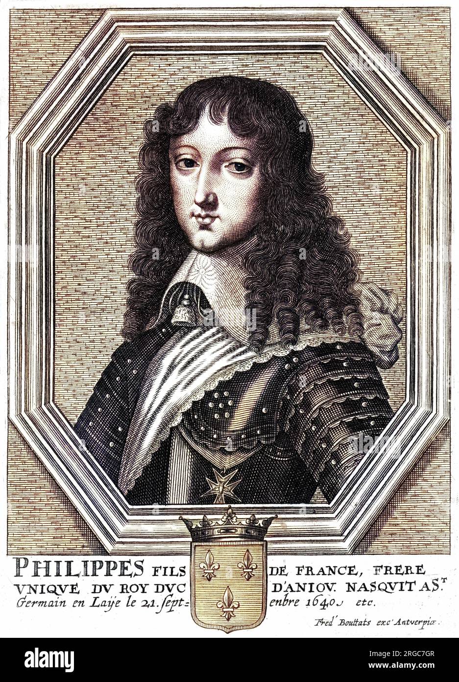 PHILIPPE I, duc d'ORLEANS brother of Louis XIV ; his first wife was Henrietta daughter of ...