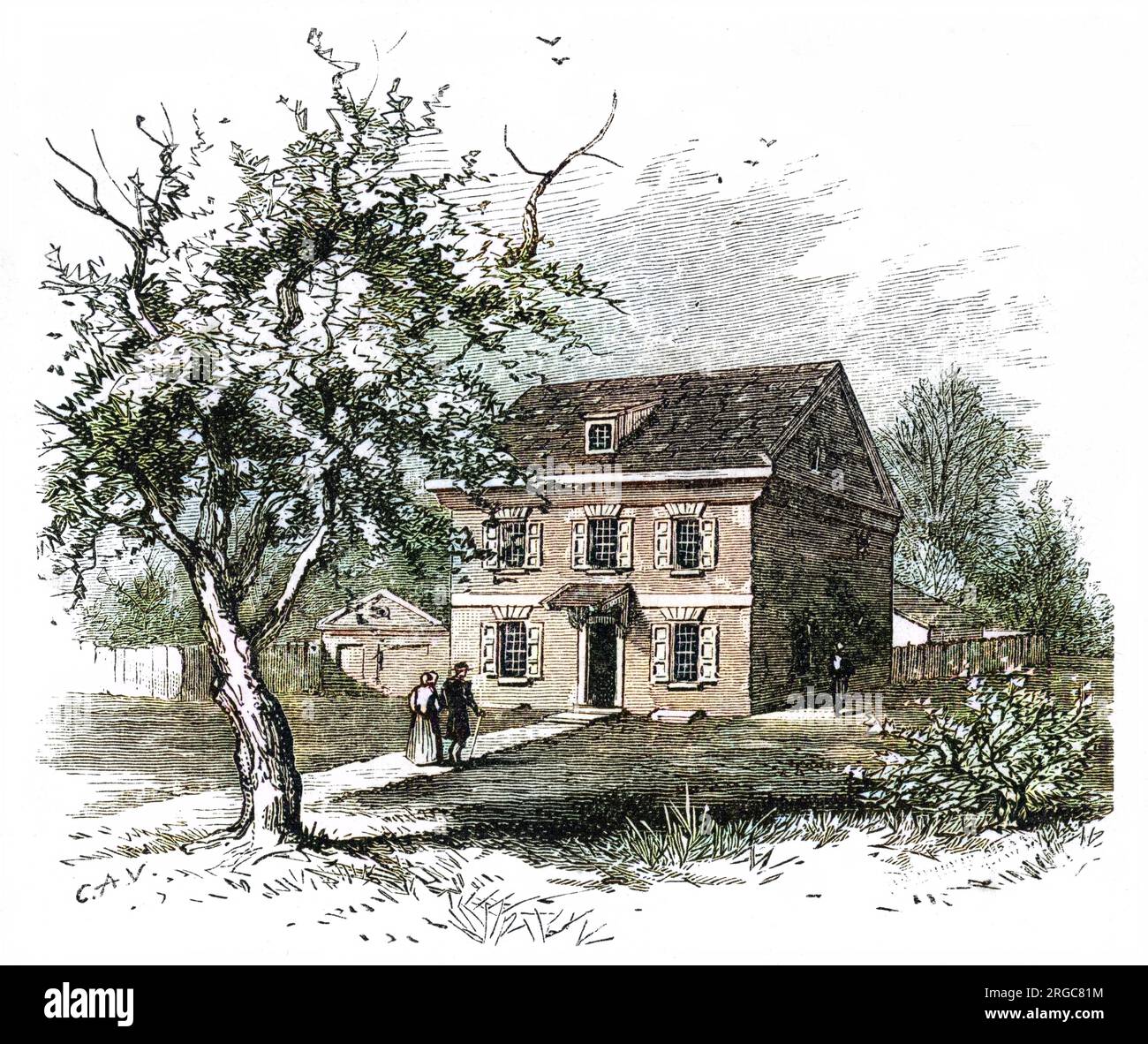 Letitia Cottage, supposed to be William Penn's first home in America ...