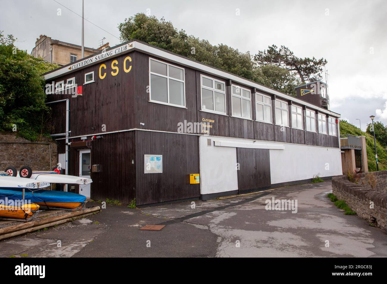 Clevedon Sailing Club, in Clevedon, Somerset Stock Photo - Alamy