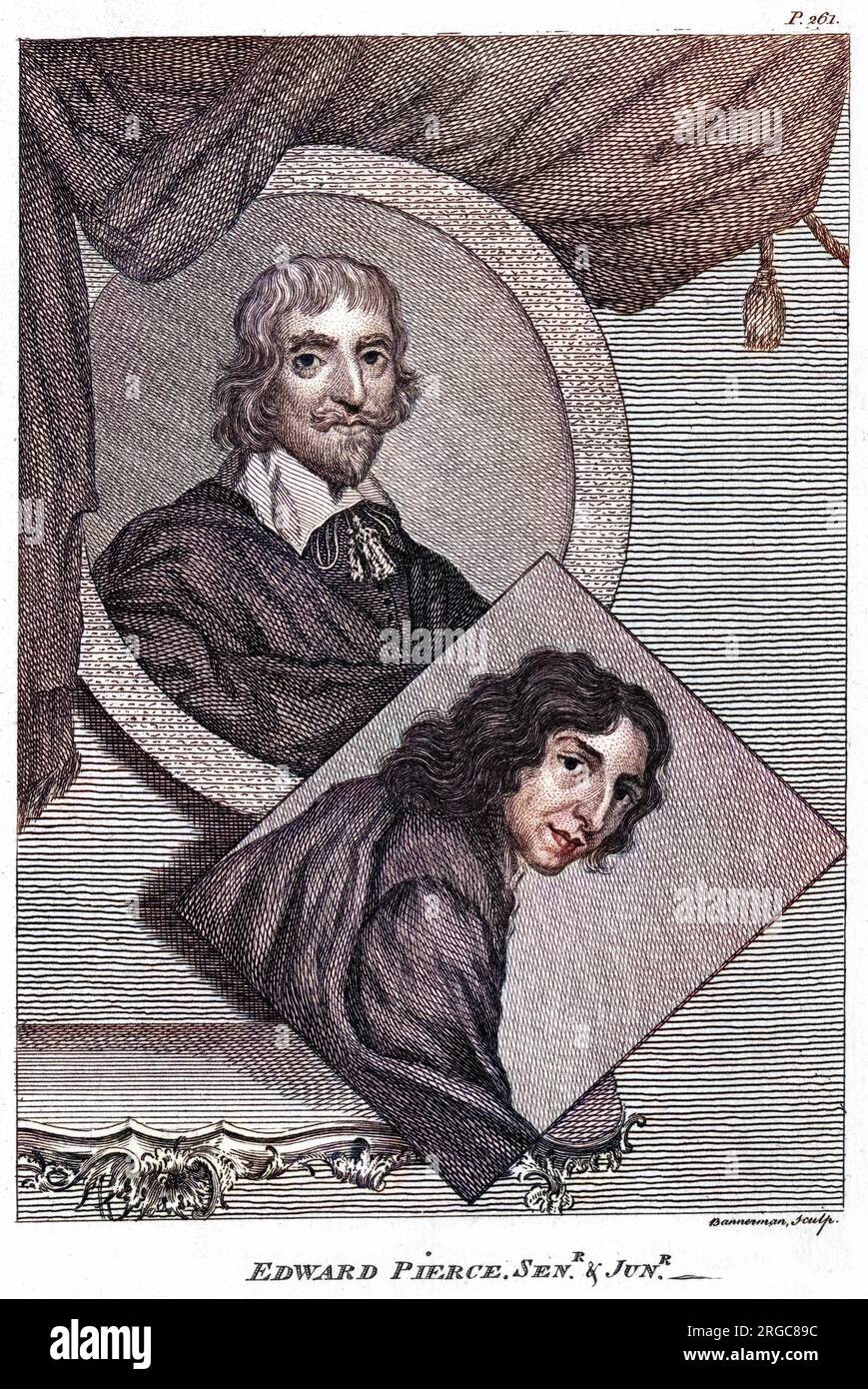 EDWARD PIERCE the elder (died 1698) and EDWARD PIERCE the younger, who ...