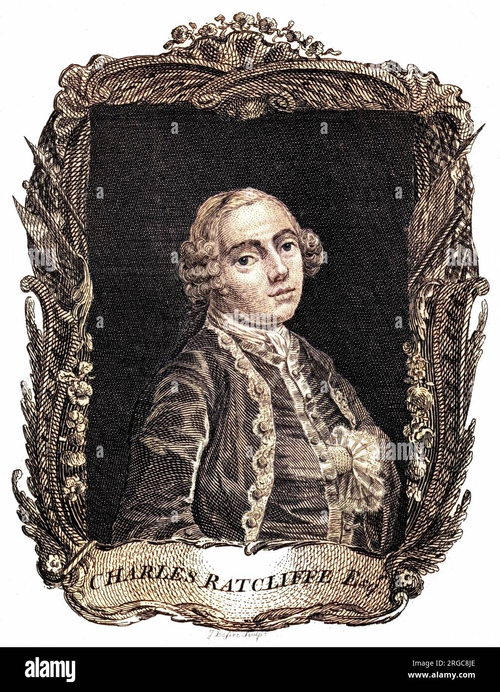 CHARLES RADCLIFFE, titular 5th earl of Derwentwater : ardent Jacobite ...