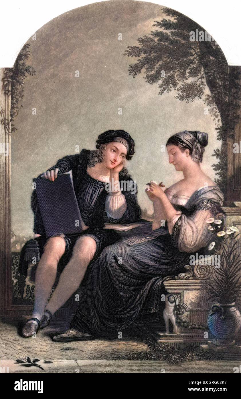 RAFFAELLO SANZIO and his friend La Fornarina Stock Photo - Alamy