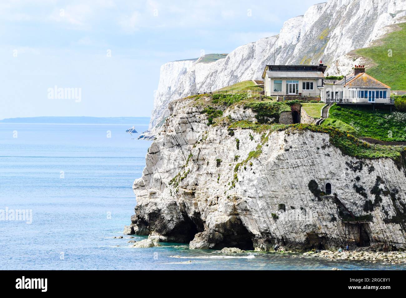 Isle of Wigh, Fresh water Bay Stock Photo - Alamy
