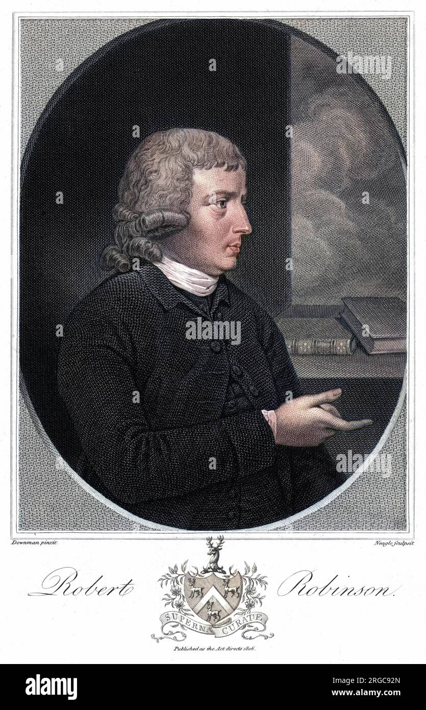 ROBERT ROBINSON independent churchman of Cambridge Stock Photo - Alamy