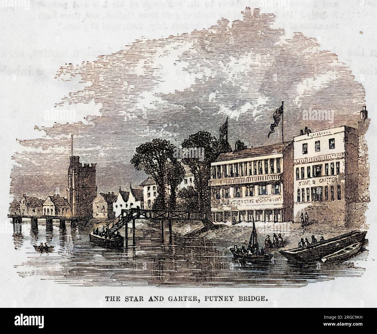 The Star & Garter, a riverside pub at Putney Stock Photo - Alamy