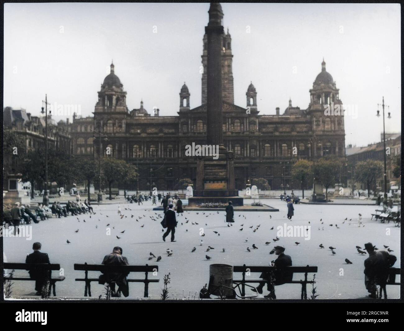 George Square in the centre of Glasgow, Lanarkshire, Scotland. This ...