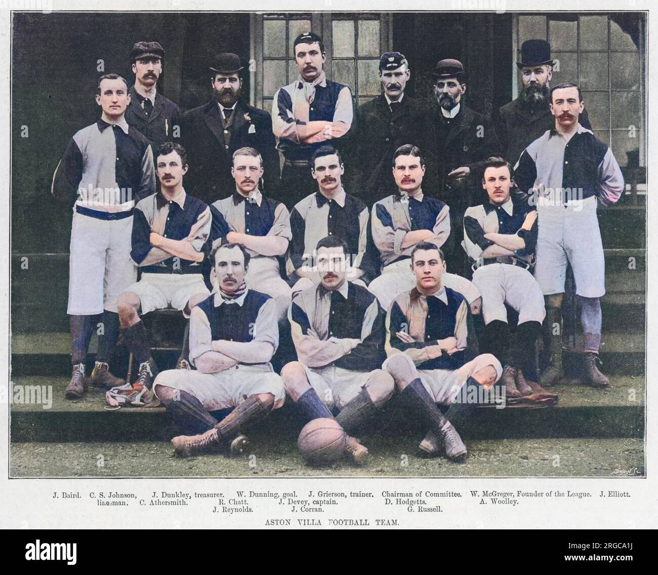 Team photograph of Aston Villa in First Division champions in 1894 ...