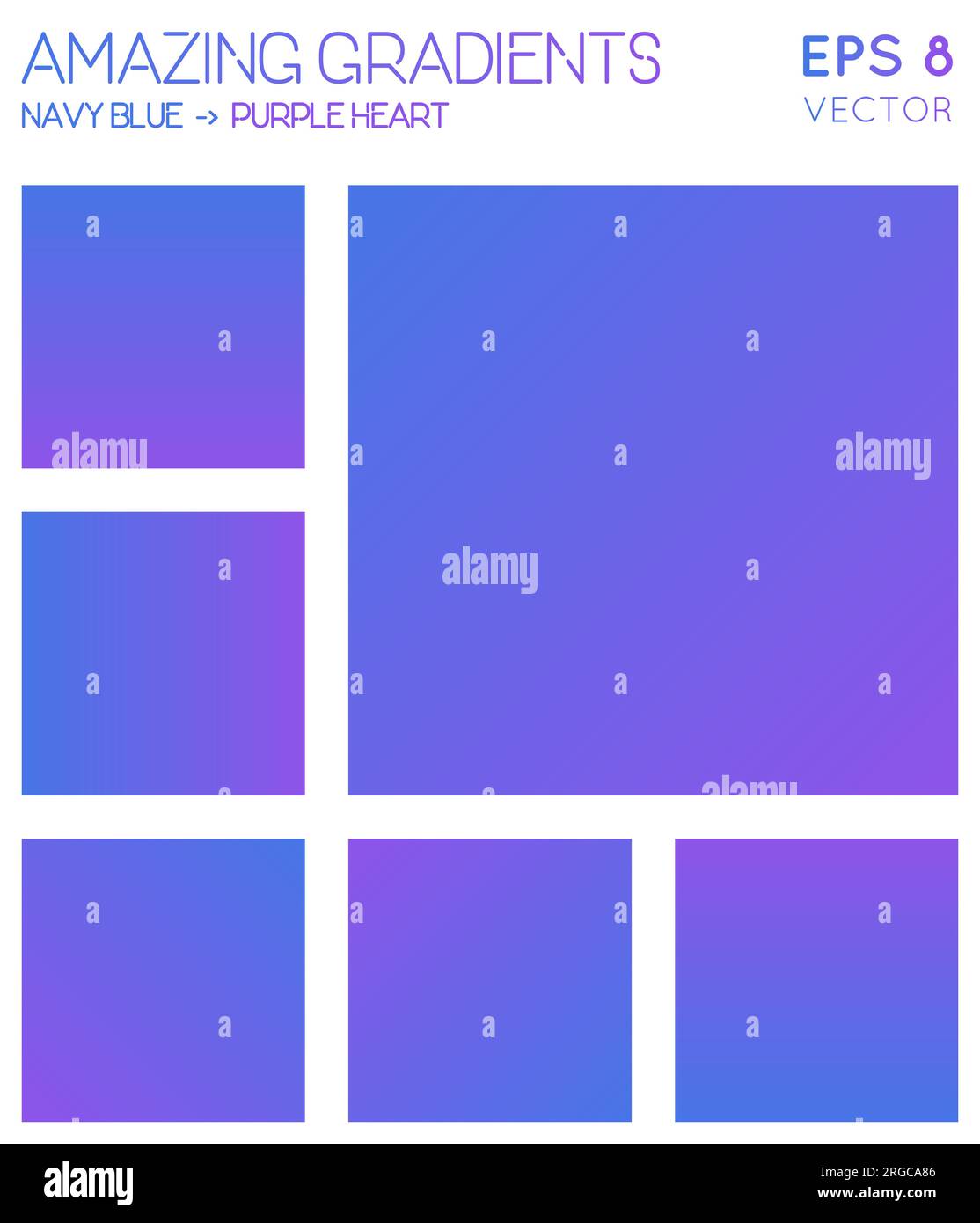Colorful gradients in navy blue, purple heart color tones. Actual ...