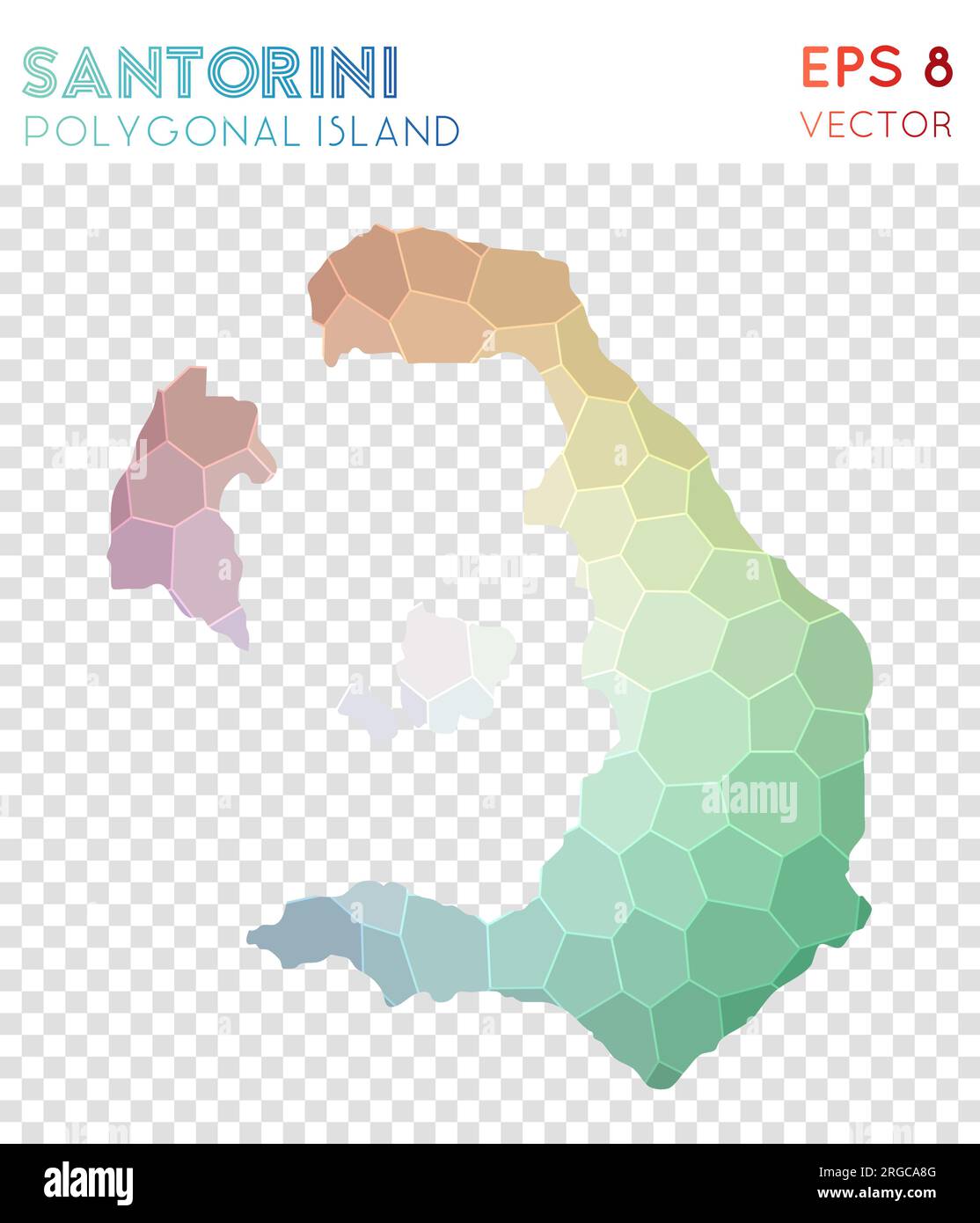 Santorini map hi-res stock photography and images - Alamy