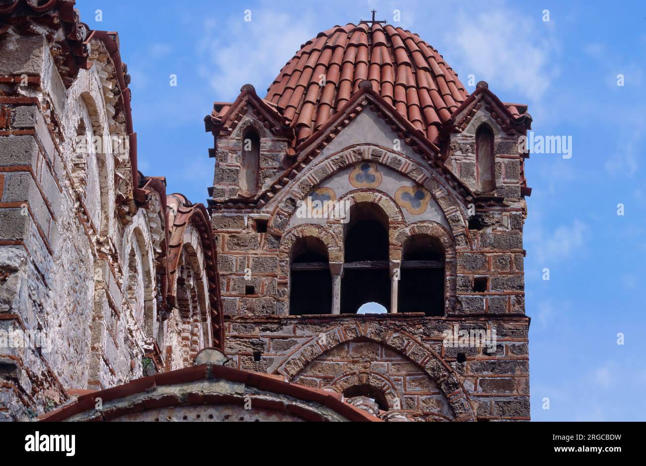 Pantanassa monastery (exterior view, detail) byzantine city Mistras ...