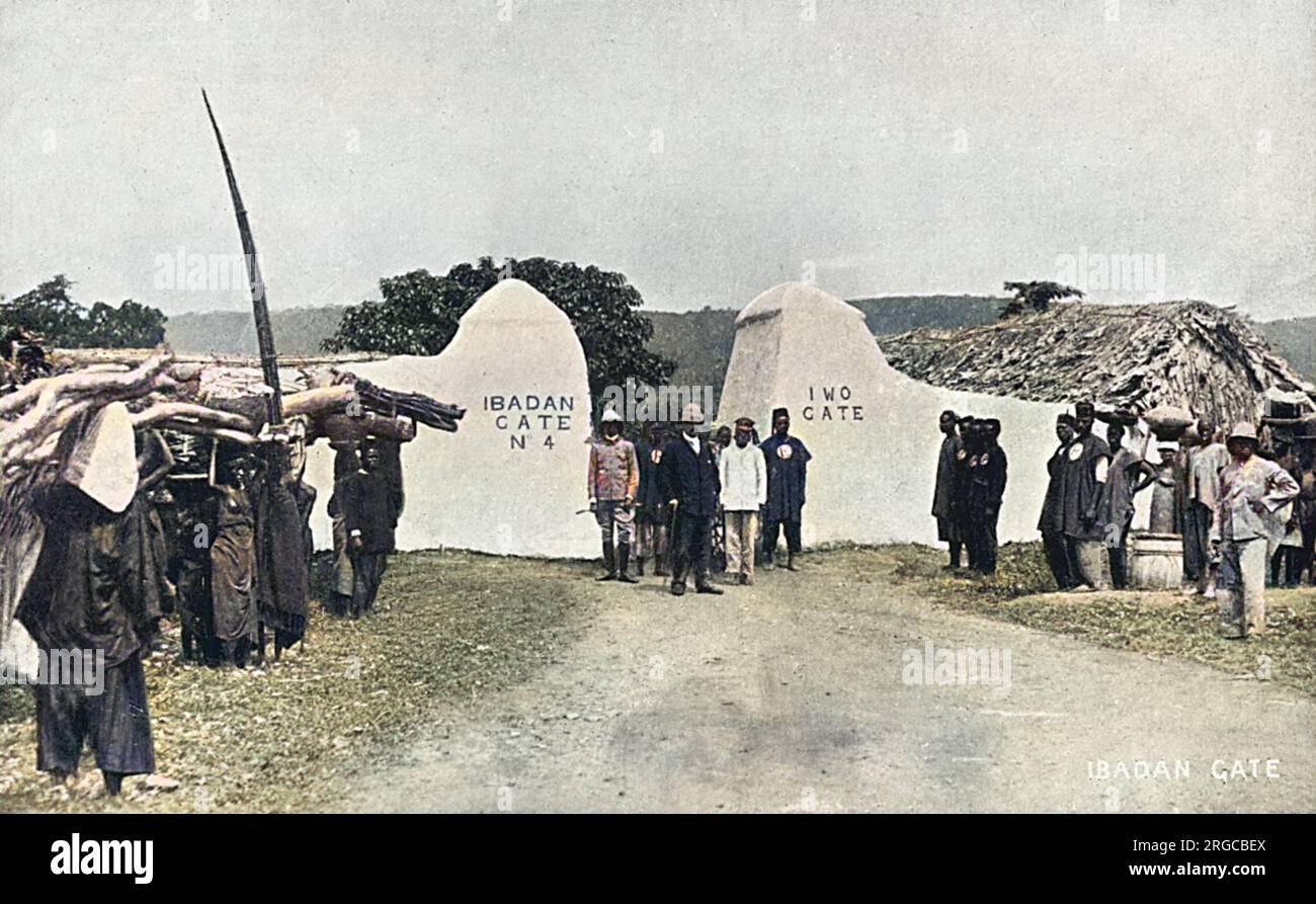 Ibadan Gate No.4 and Iwo Gate - Nigeria, West Africa Stock Photo - Alamy