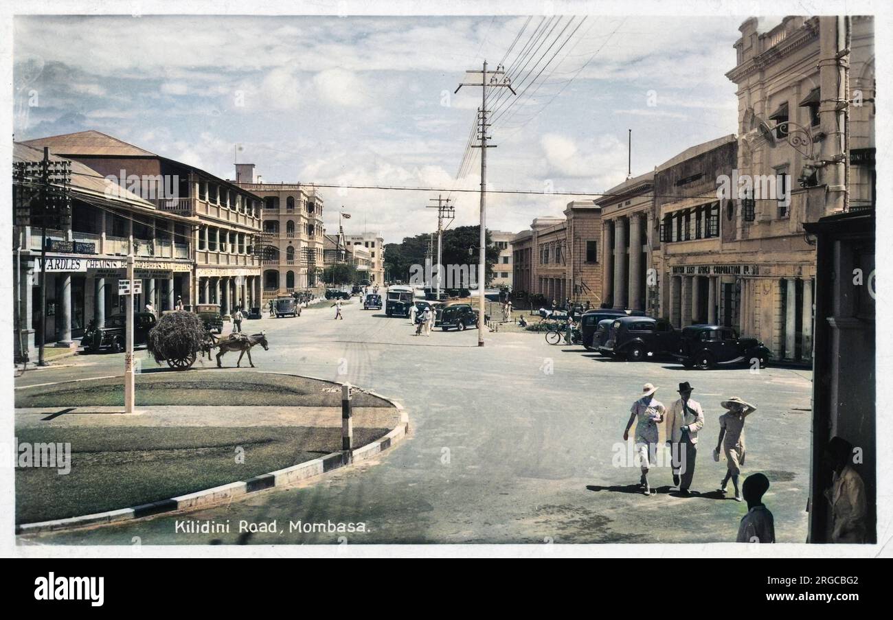 Kenya, East Africa - Kilidini Road, Mombasa (a port on the Indian Ocean ...