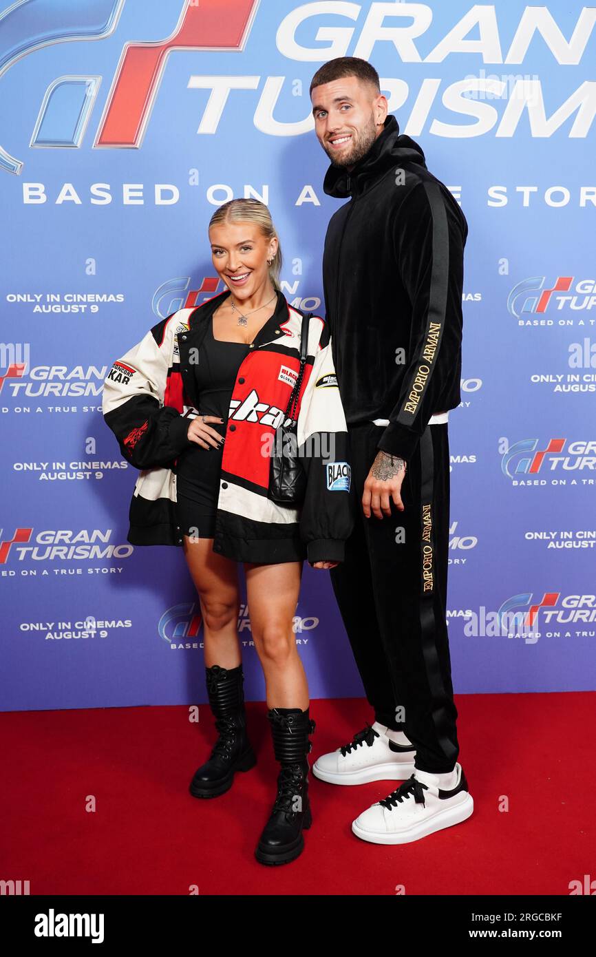 Molly Marsh and Zachariah Noble attend the screening of Gran Turismo at ...