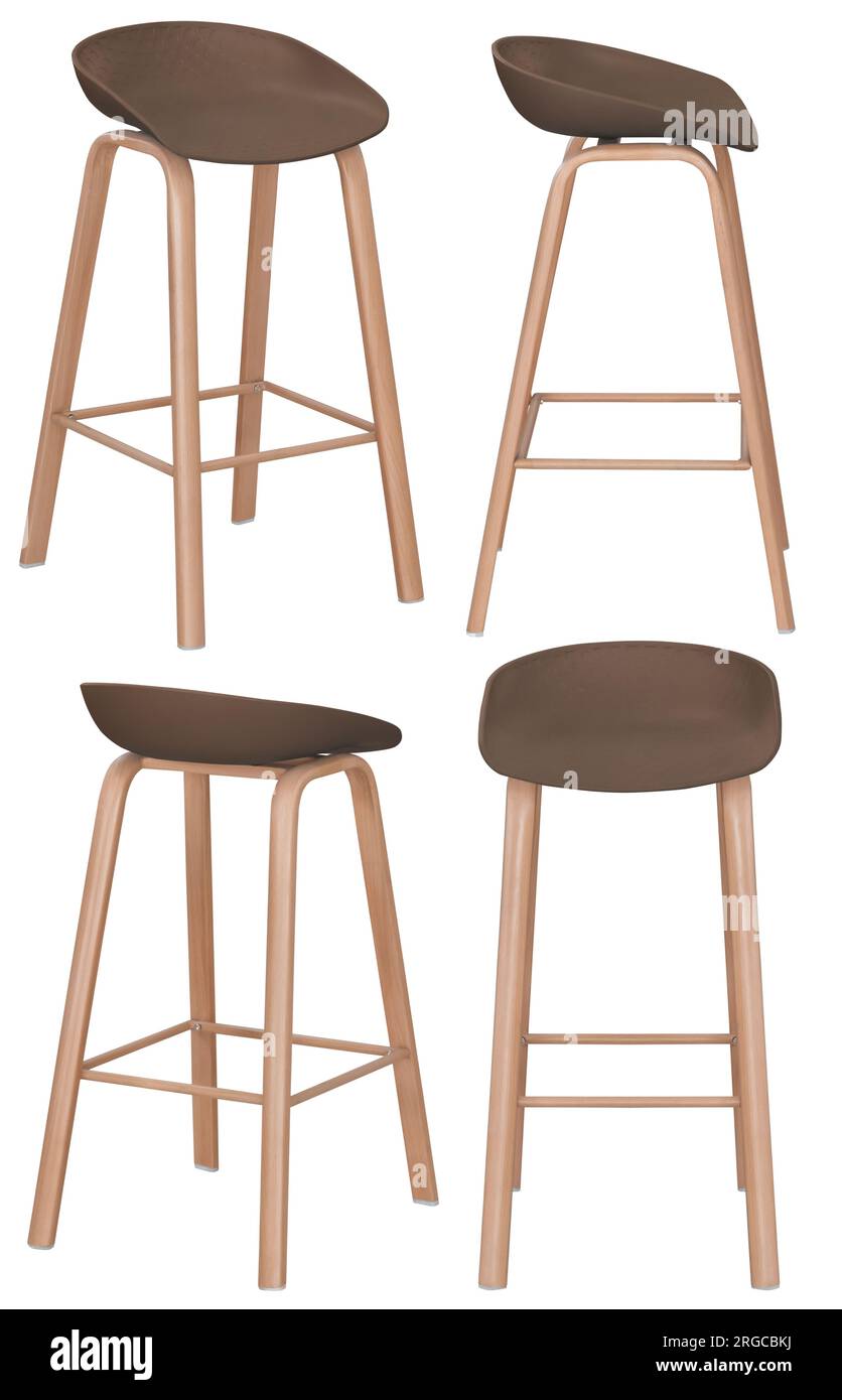 Bar stool. Interior element. Isolated from the background. From ...