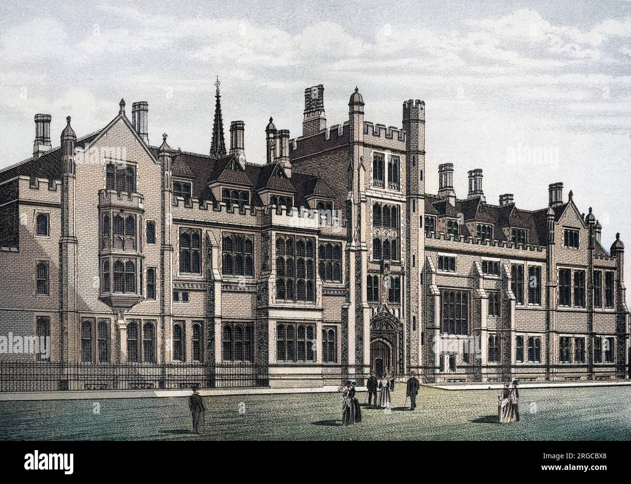 The Church House, Westminster, (view of front in Dean's Yard) London ...