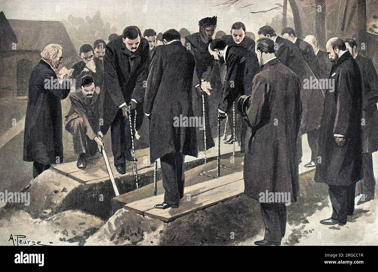 The burial at Edinburgh of Sir HECTOR MACDONALD Distinguished soldier who rose from the ranks ...