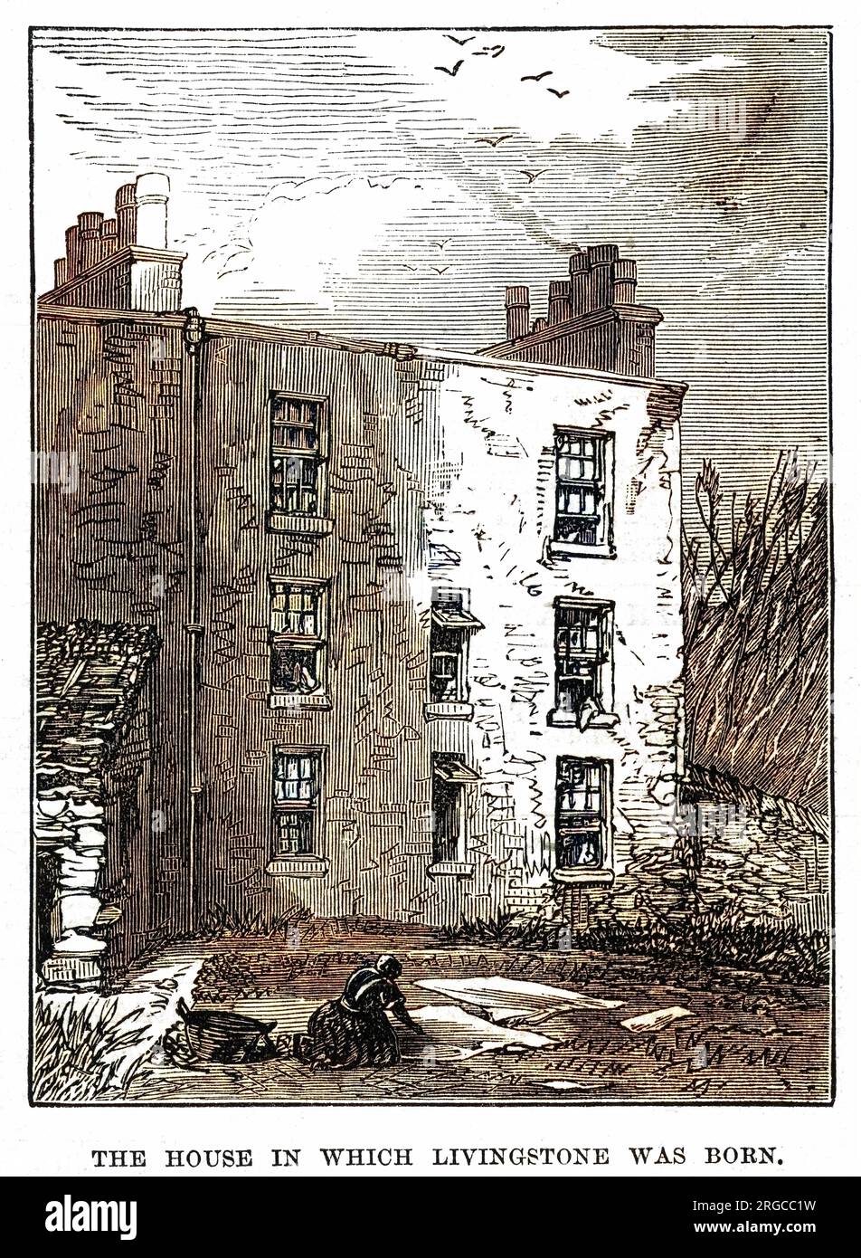 The house at Blantyre, Scotland, where DAVID LIVINGSTONE was born Stock ...