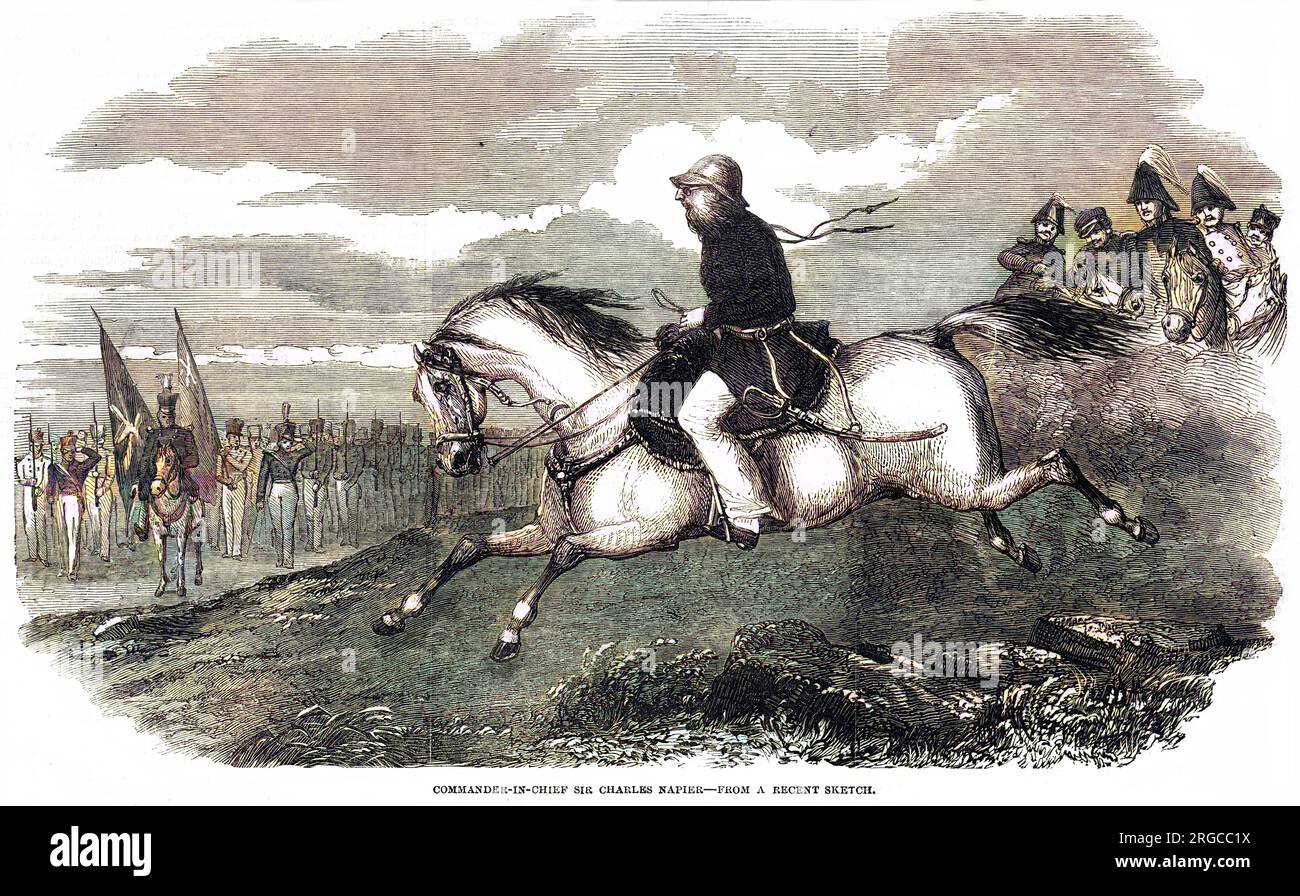 SIR CHARLES JAMES NAPIER (1782 - 1853), British military commander, on ...
