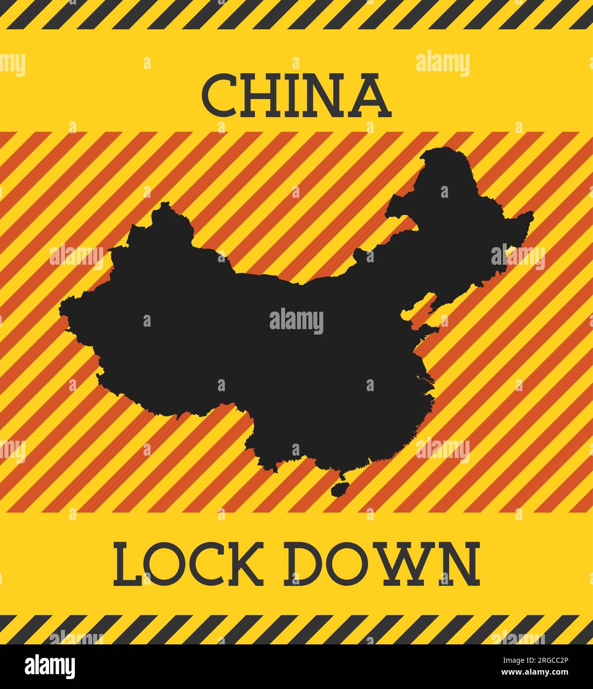 Wuhan china lockdown Stock Vector Images - Alamy
