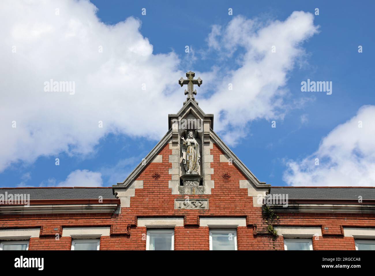 Architectural detail of The Mater Infirmorum Hospital complex on the ...
