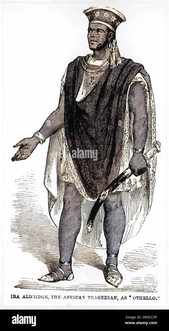 IRA FREDERICK ALDRIDGE (1805 - 1867), known as 'THE AFRICAN ROSCIUS ...