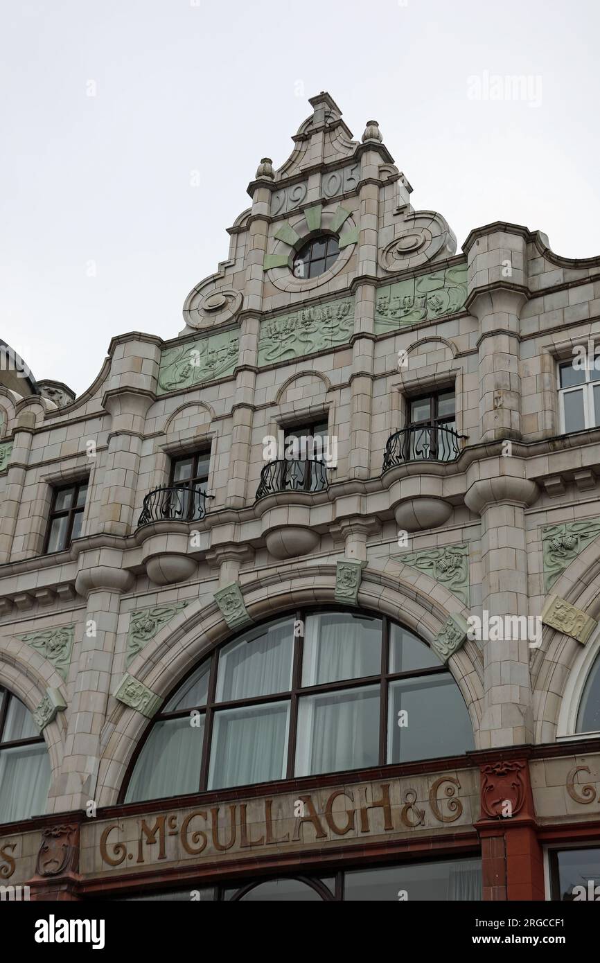 Art nouveau style building dated 1905 in Belfast Stock Photo - Alamy