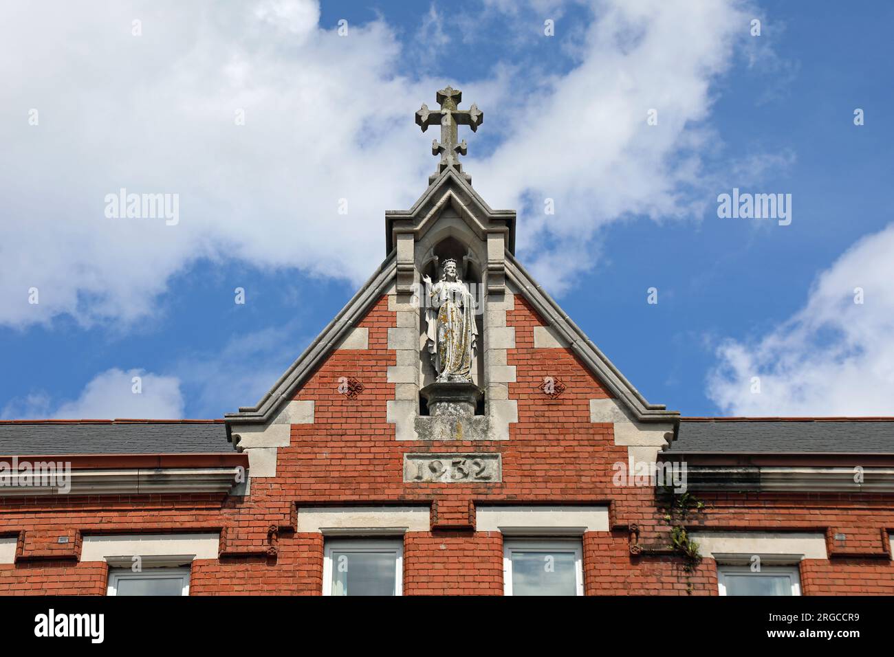 Architectural detail of The Mater Infirmorum Hospital complex on the ...