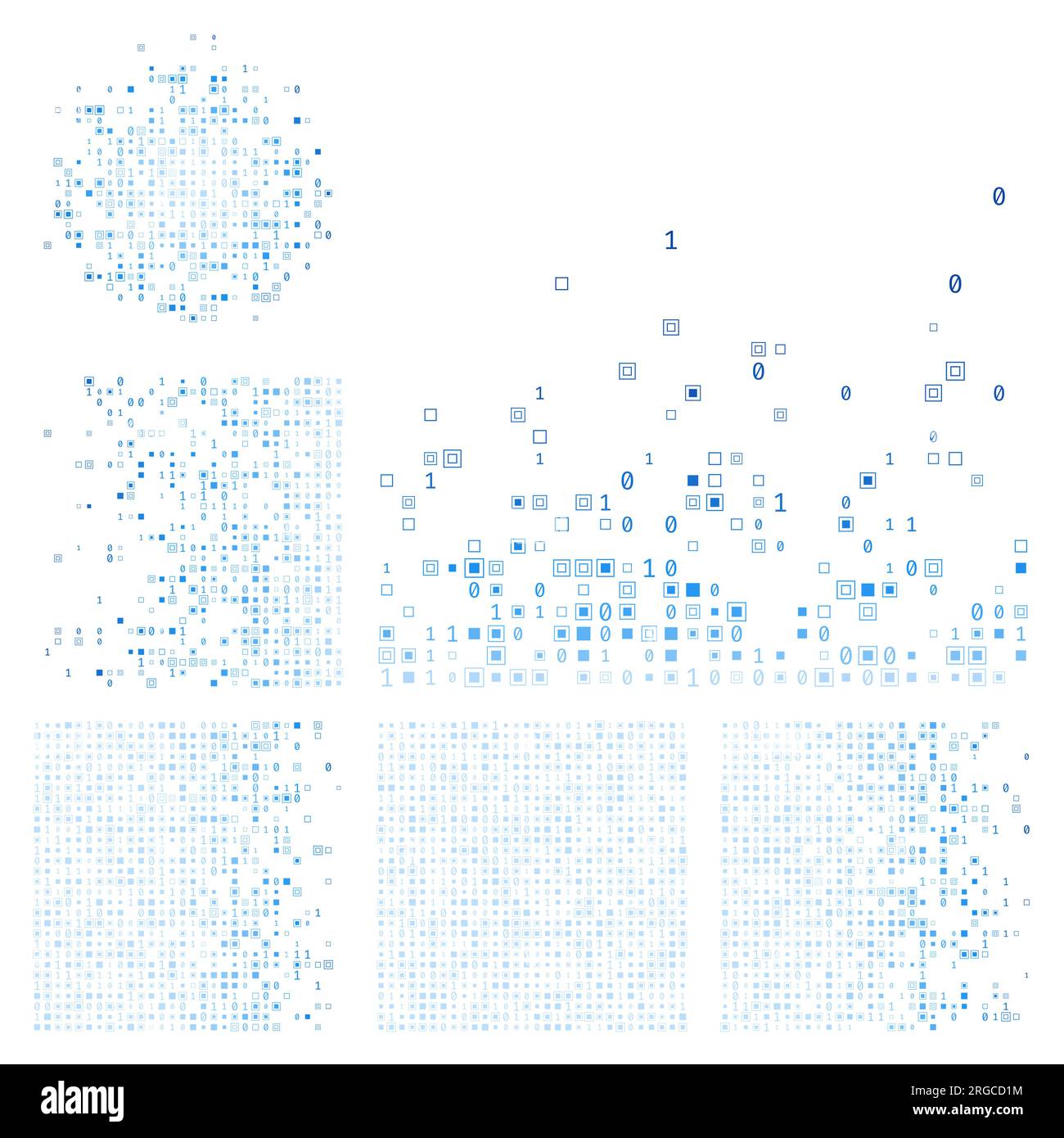 Digital background. Blue color theme backgrounds. Gradiented geometric ...