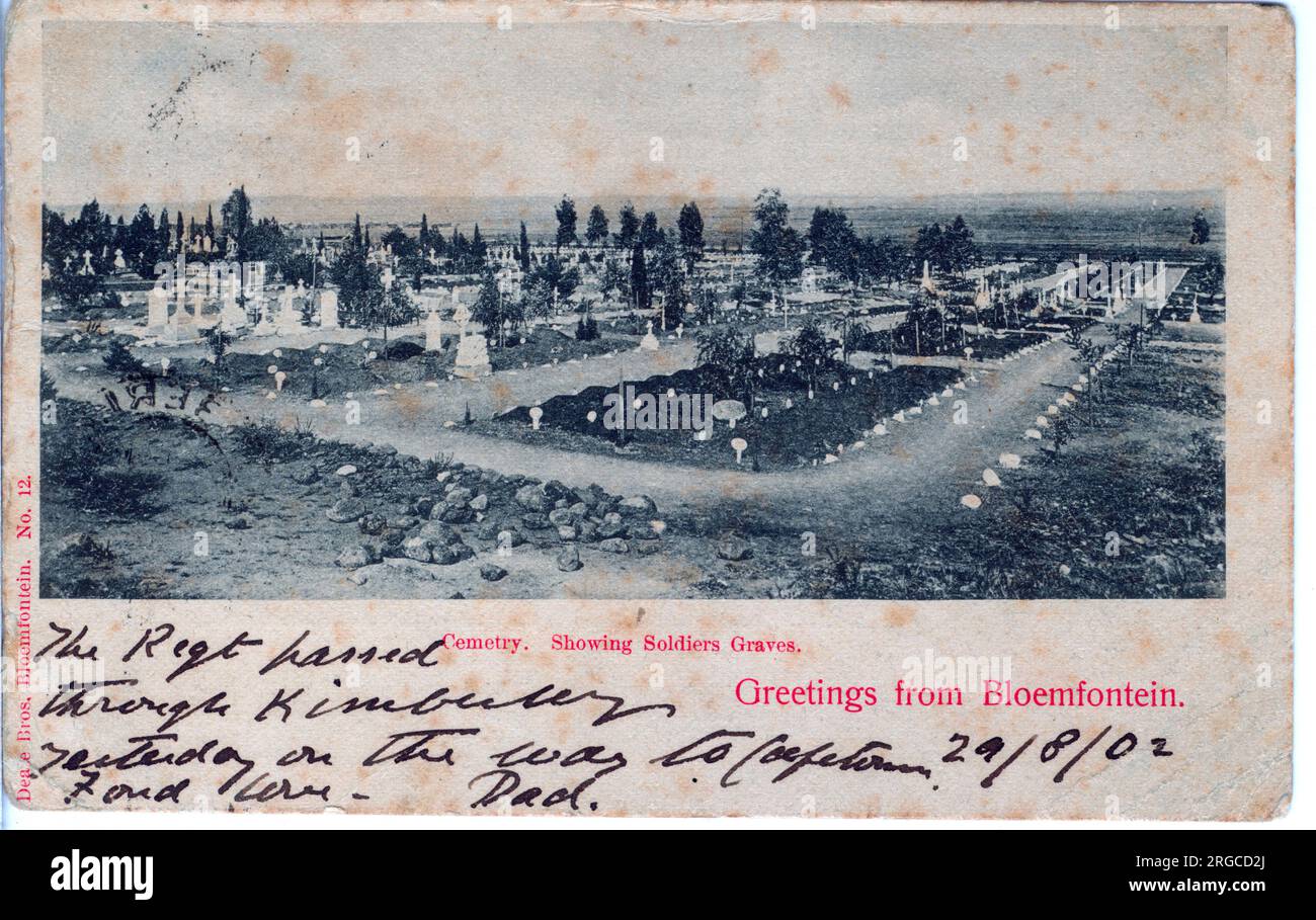 This postcard was sent from Kimberley to England by Lt Col Griffin 5th ...