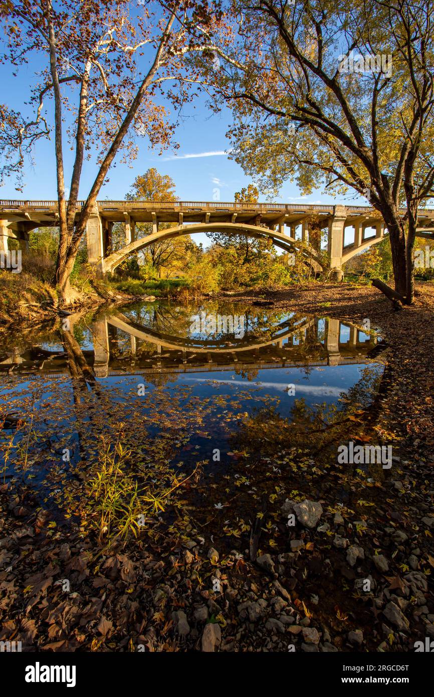 Redings Mill Bridge at Wildcat Glades in Joplin, Missouri Stock Photo ...